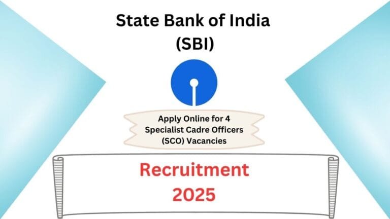 SBI SCO Recruitment 2025 – Apply Online for 4 Specialist Cadre Officer Posts - CareerAttain.com